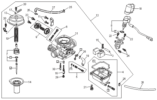 Carburetor (Kasea Adventure Buggy 150)