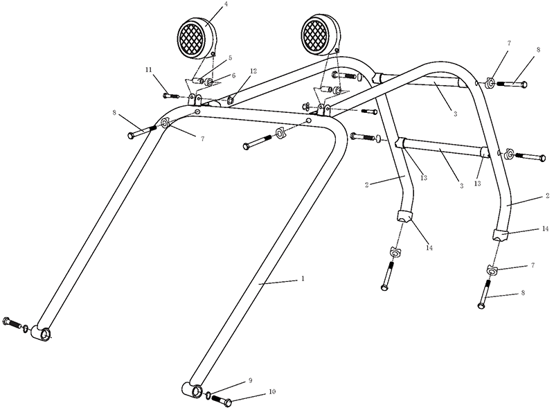 Brush Guard | Headlamp (Kasea Adventure Buggy 150)